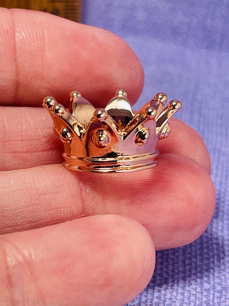 Rose Gold Metal CROWNS Royal Headdress Gold Crown Tiara King Queen ...