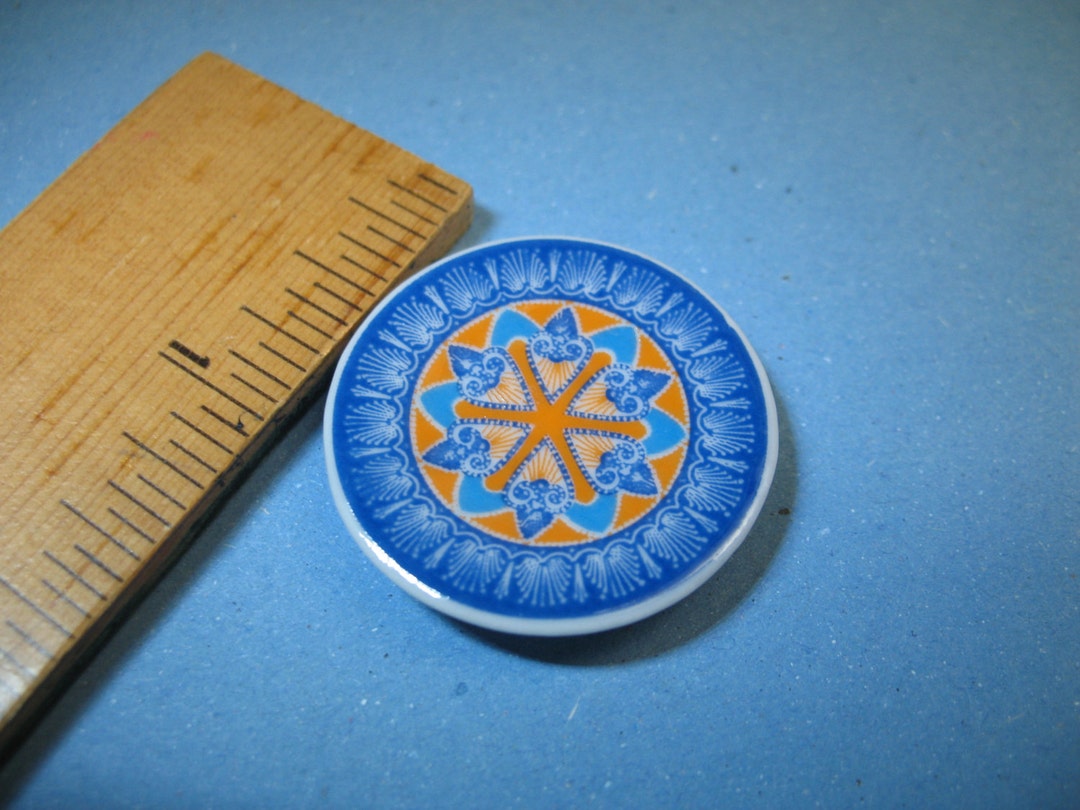 Quimper Mini Plate Platter China Style From Brittany France French Feve ...