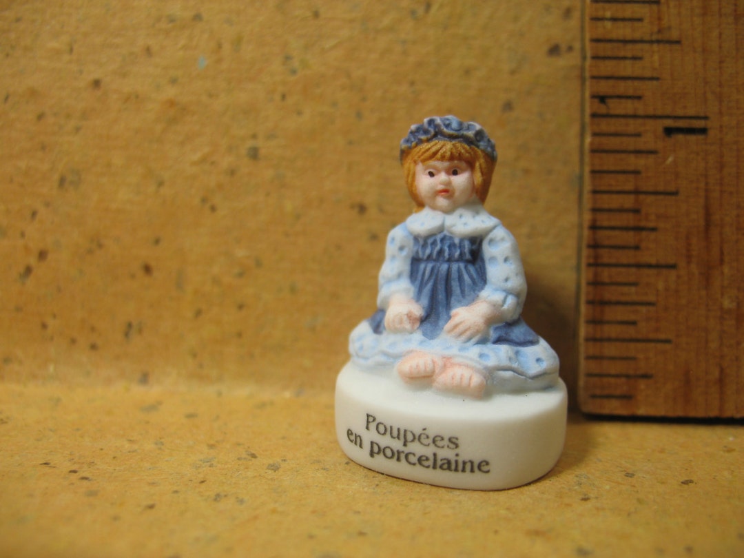 Victorian Costume Doll Miniature Girl Child Dolly French Feve Feves ...