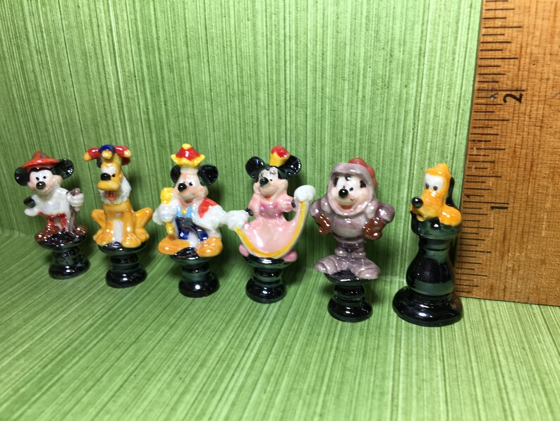 Disney Chess Pieces Mickey Mouse Minnie Pluto Statues Busts - Etsy