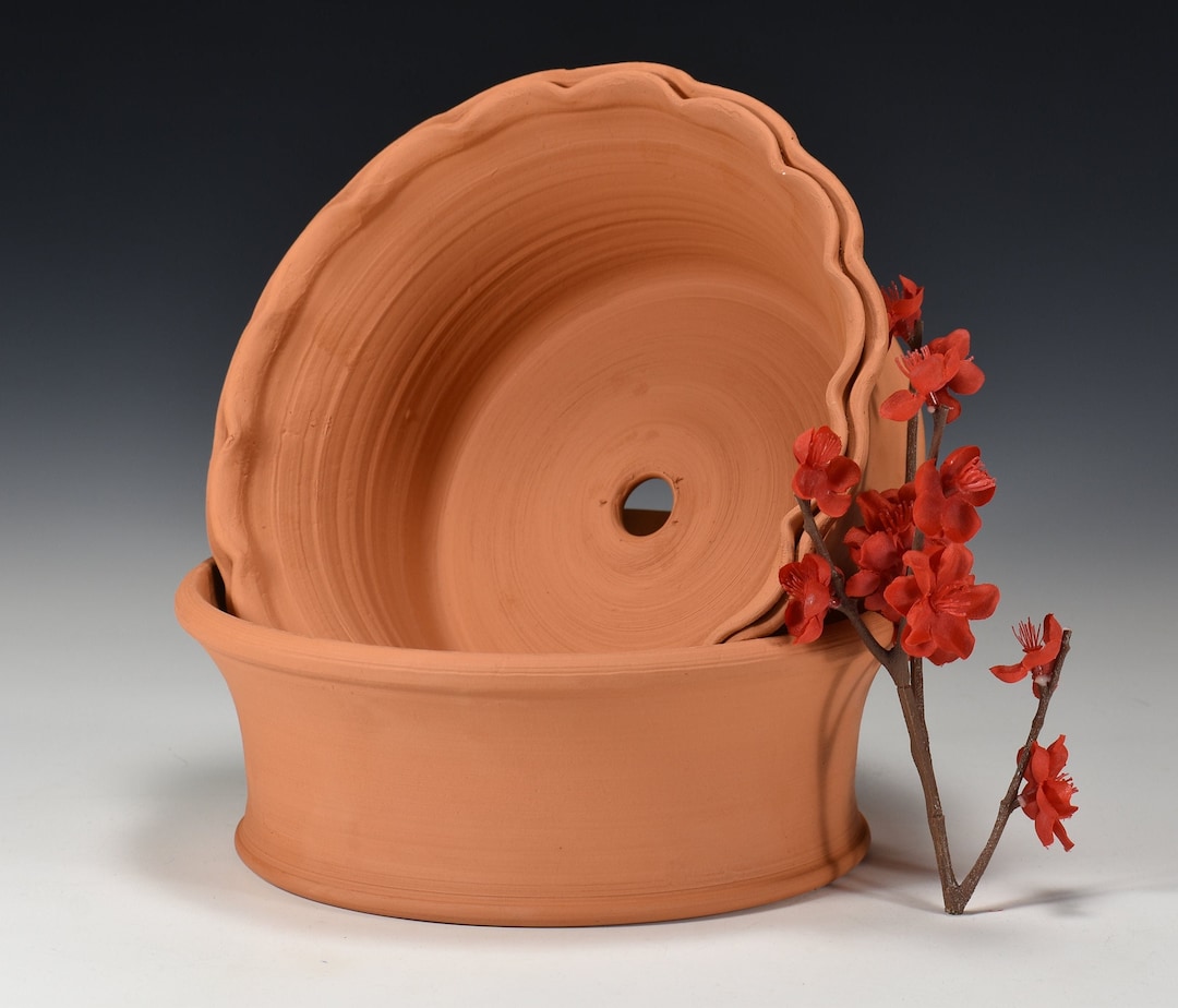 Terracotta Seed Pan. Set of 2. 4# Size. 3.5" Tall and 9.5" Wide at the ...