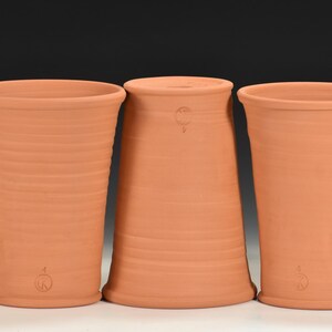 Terracotta Long Tom. Set of 3. Hand Thrown in Illinois. Medium 4# Size ...