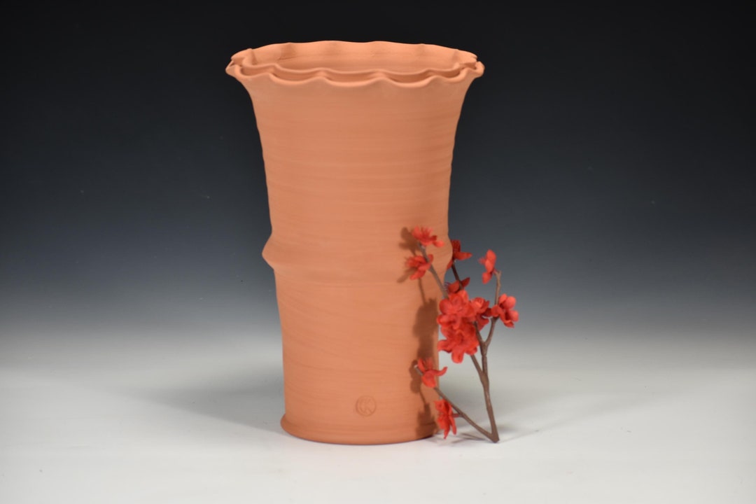 Large Terracotta Planter. 10# Citrus Pot With Scallop Lip About 12 ...
