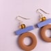 Sol Earrings Rust & Periwinkle - Etsy