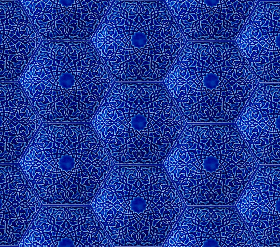 Blue Moroccan Tiles Kitchen Backsplash Tiles Cobalt Blue | Etsy