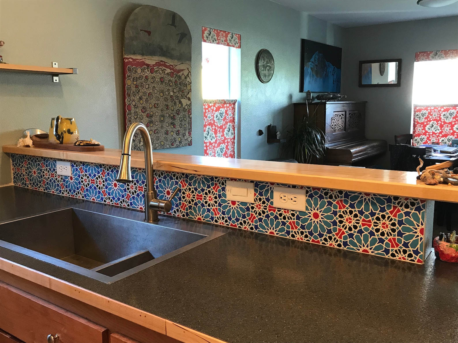 Hand Painted Moroccan Tiles Backsplash Tiles Kitchen Tiles - Etsy