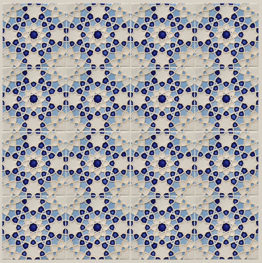 Moroccan Tile Backsplash Blue and White Kitchen Tiles Bathroom Tiles ...