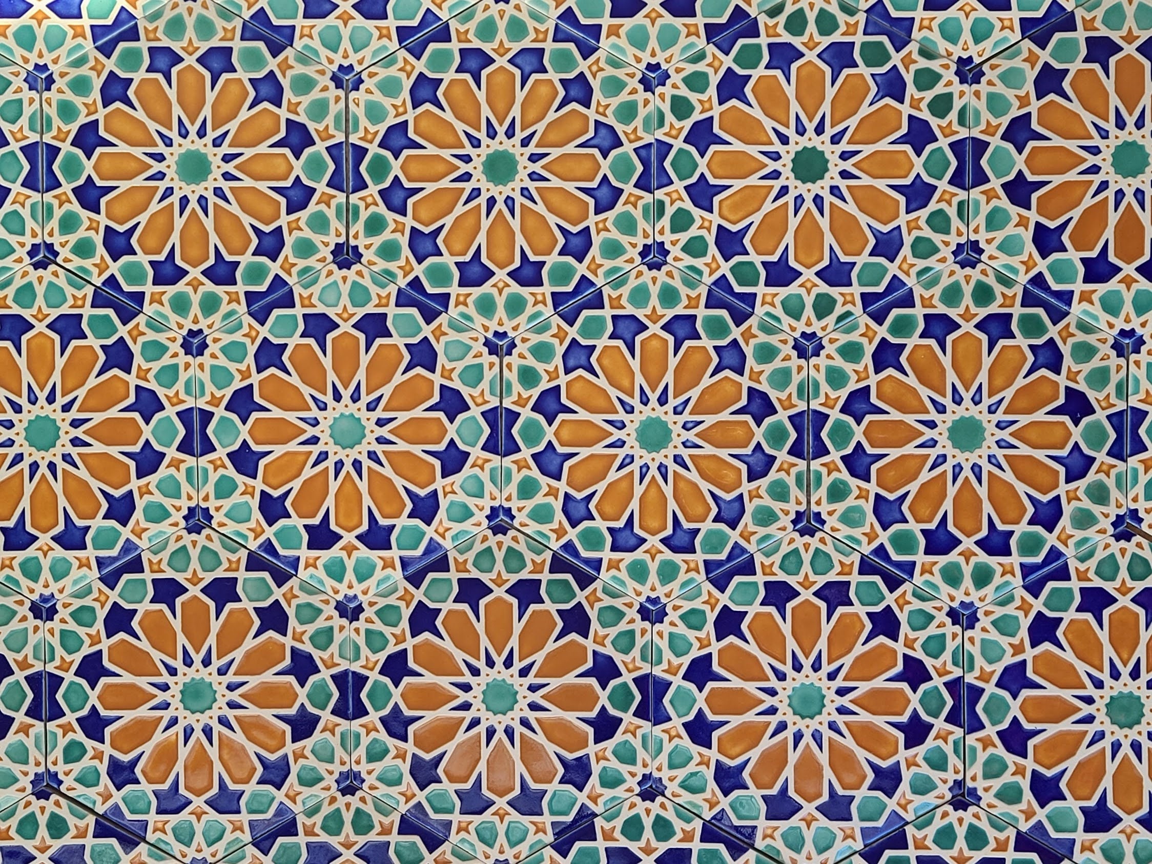 Hand Painted Moroccan Tiles Orange Tiles Ceramic Accent Tiles Kitchen ...