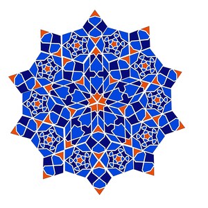 Custom Tile Mosaic Persian Tiles Mandala Installation Starburst Tiling ...