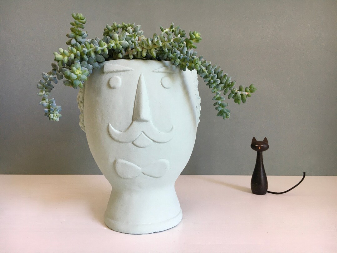 NEW and BIG Bobby Head Flowerpot Face Plant Head Figure Head - Etsy