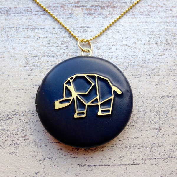 Elephant Locket - Etsy