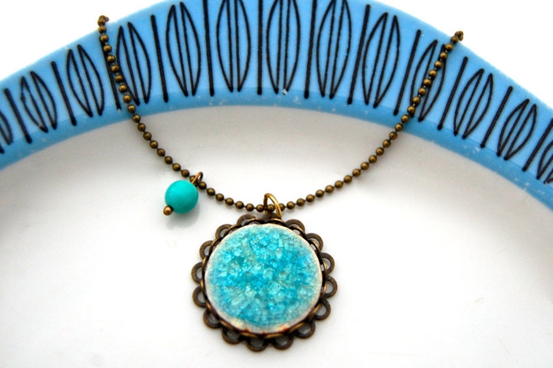 Sea Lights Ceramic Amulet Necklace - Etsy