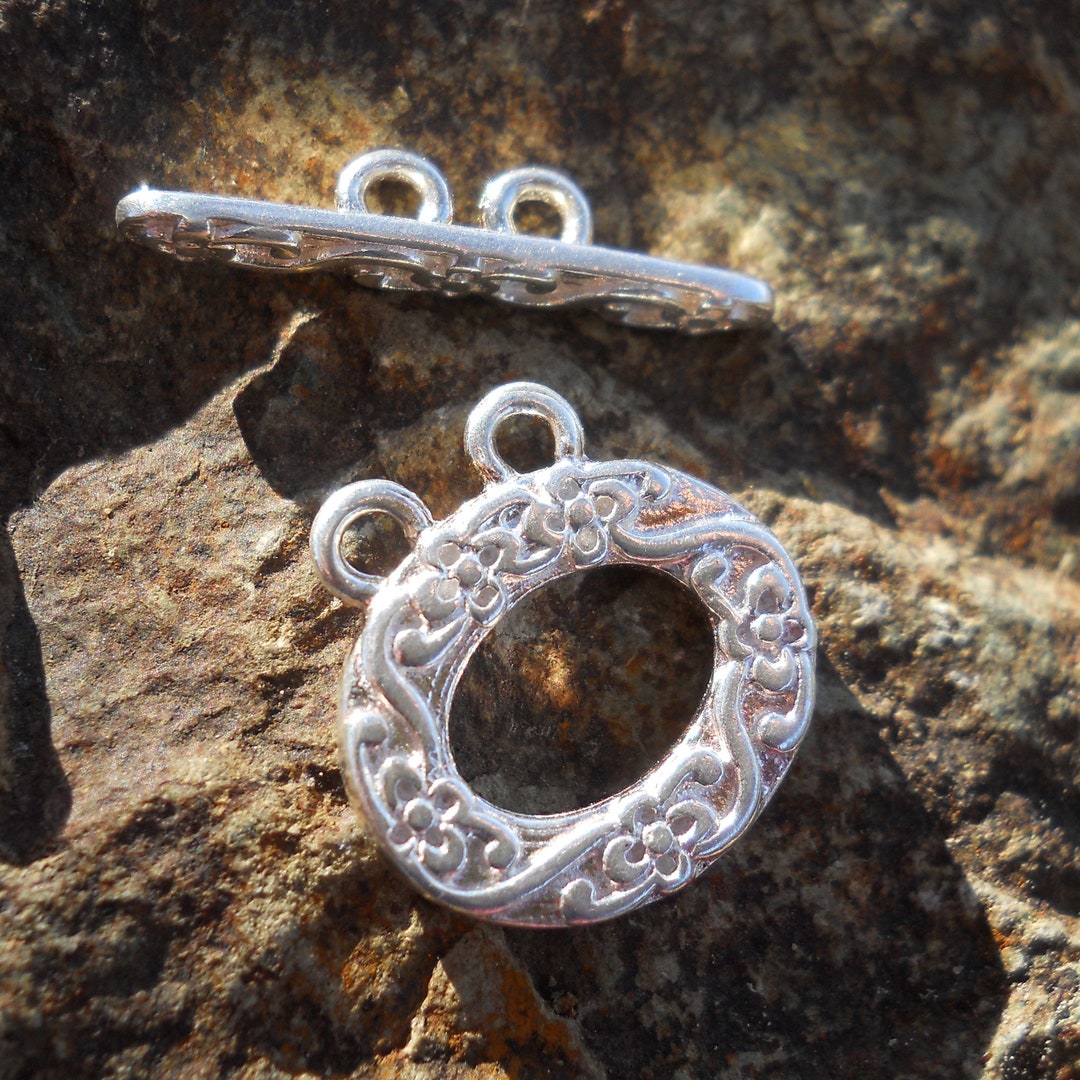 Two Strand Sterling Silver Toggle With Toggle Bar, TL186L, Sizing: 15 ...