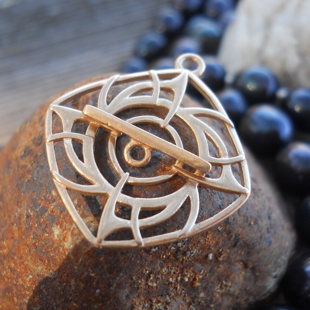 Open Work Bronze Toggle With Bronze Toggle Bar TL325B Size: - Etsy