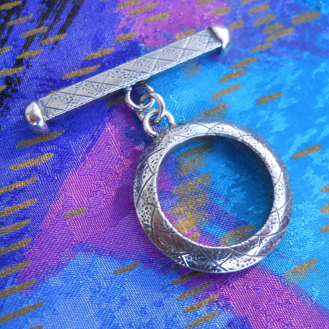 Toggle With Toggle Bar, Sterling Silver, TL249, Size: 25 Mm X 21 Mm or ...