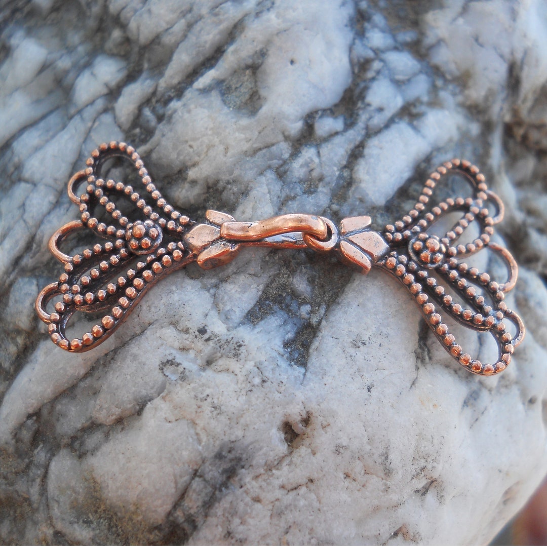 3 Strand Multi-strand Solid Copper Clasp, MS186CU, Solid Copper Hook ...