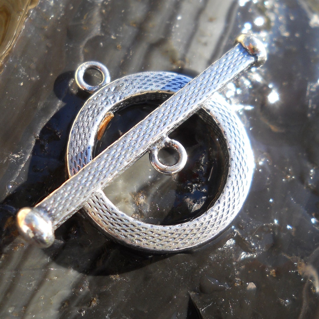 Medium Toggle With Toggle Bar, Sterling Silver, TL246, Size: 25 Mm X 22 ...