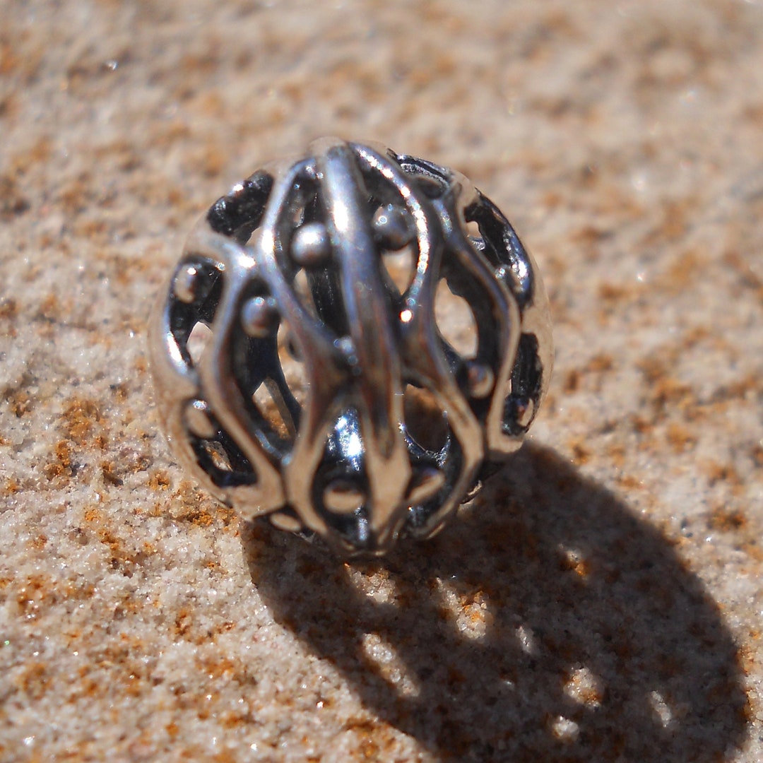 Filigree Bead, Sterling Silver, 10 Mm - Etsy