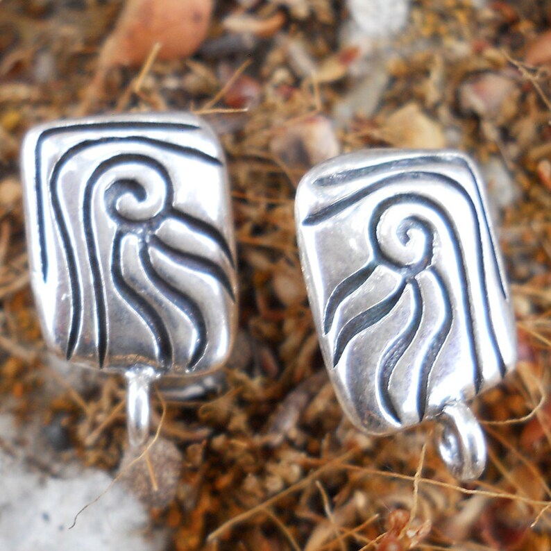 Sterling Silver Posts PT65 Sterling Silver Posts With Loop - Etsy