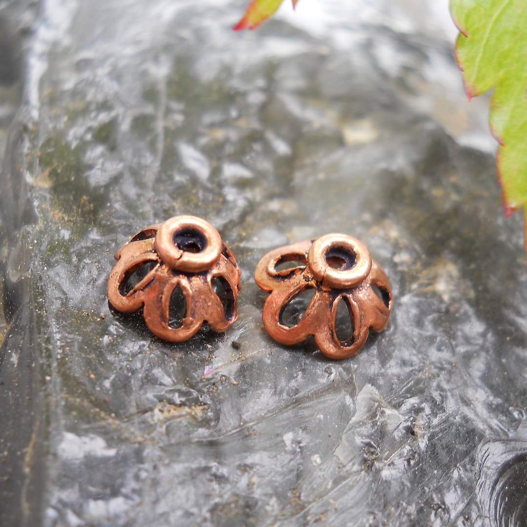 Copper Cones With Open Work Design, CA7CU, Size: 7 Mm X 7 Mm or .28 ...