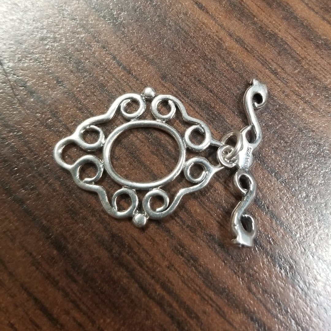 Medium Toggle With Toggle Bar, Sterling Silver, TL161, Size: 25 Mm X 20 ...