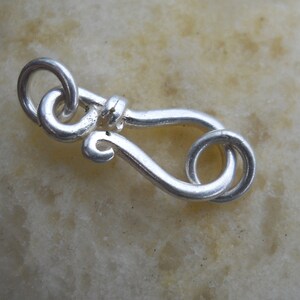 Sterling Silver S-clasp: Handmade Jewelry Closure (17mm Long - Etsy