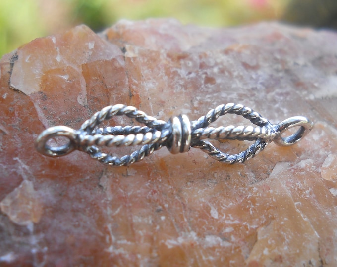 925 Sterling Silver Connector Size 25x14 Mm, Silver Link Component ...
