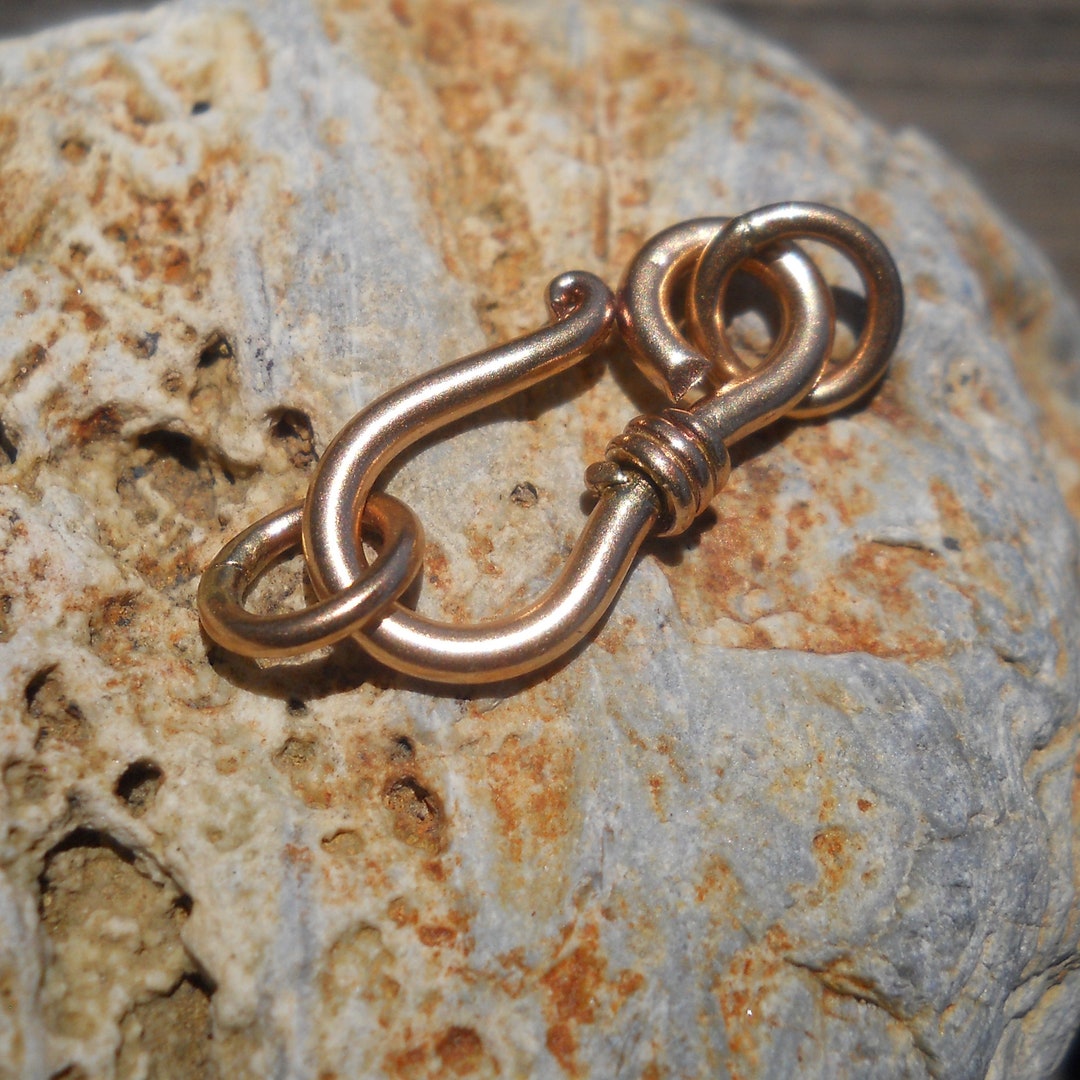 Bronze J Clasp With Bronze Jump Ring, CL65B, Size: 23 Mm X 8 Mm or .90 ...