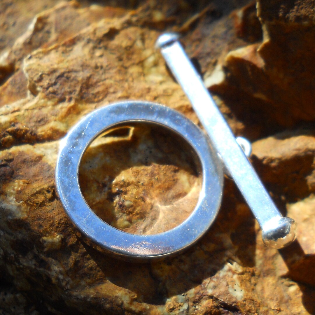 Medium Toggle With Toggle Bar, Sterling Silver, TL245, Size: 25 Mm X 22 ...