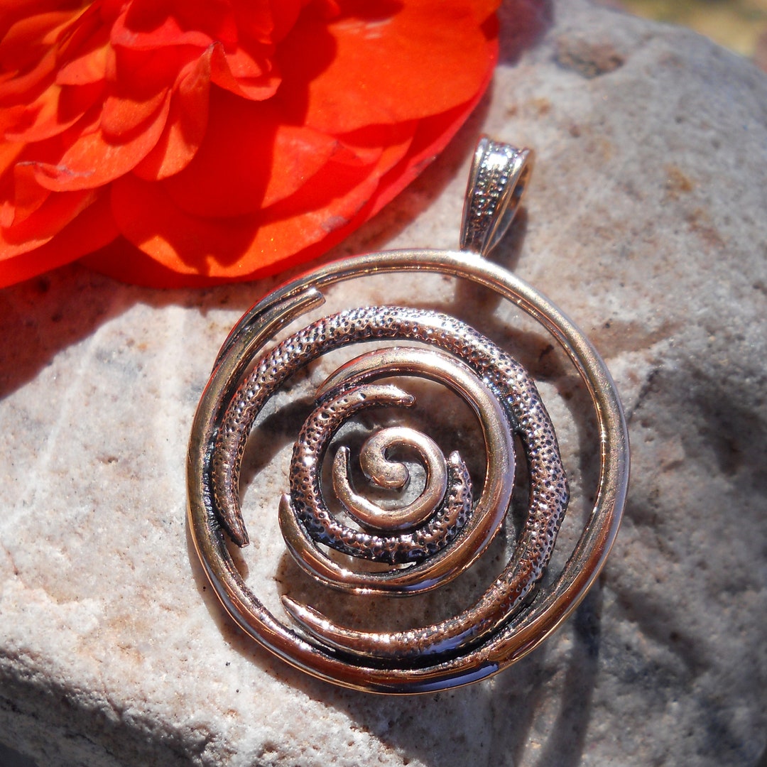 Solid Copper Whirlwind Pendant: Lead & Nickel Free (40 Mm) - Etsy