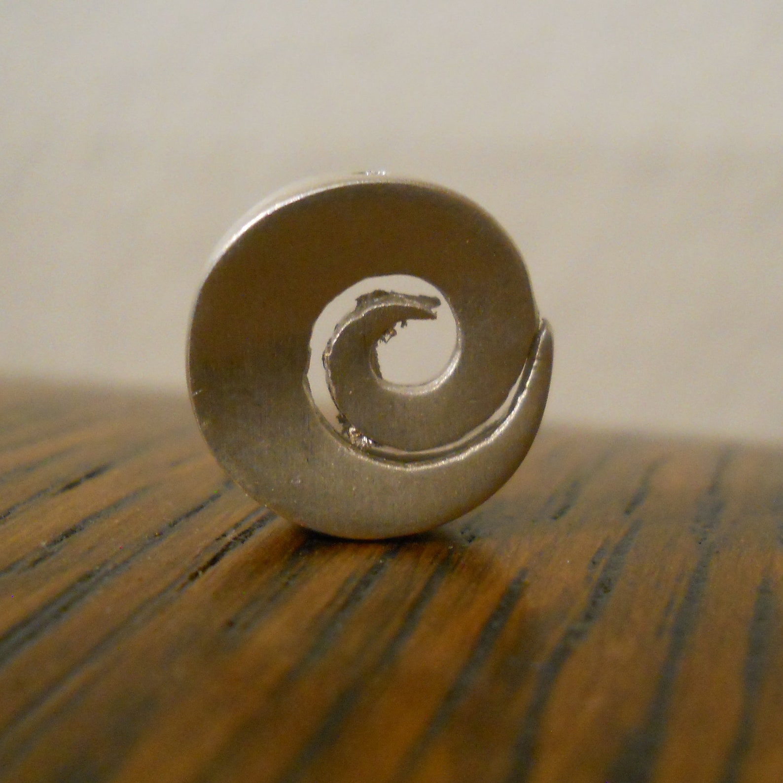 Spiral Concave Bead, Sterling Silver, 10 Mm - Etsy