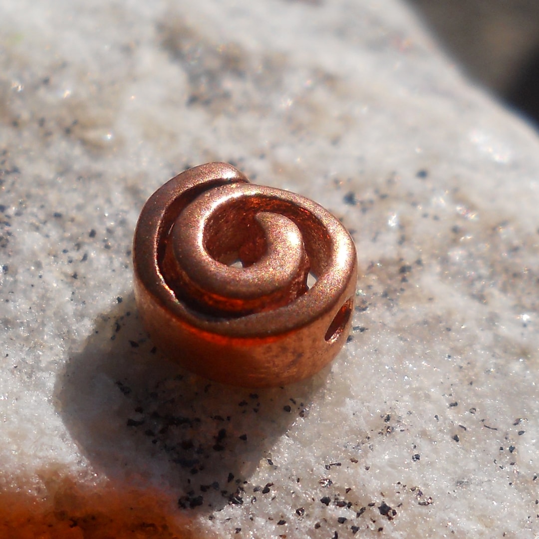Small Spiral Bead Solid Copper Bead BD197LCU 4 Mm - Etsy