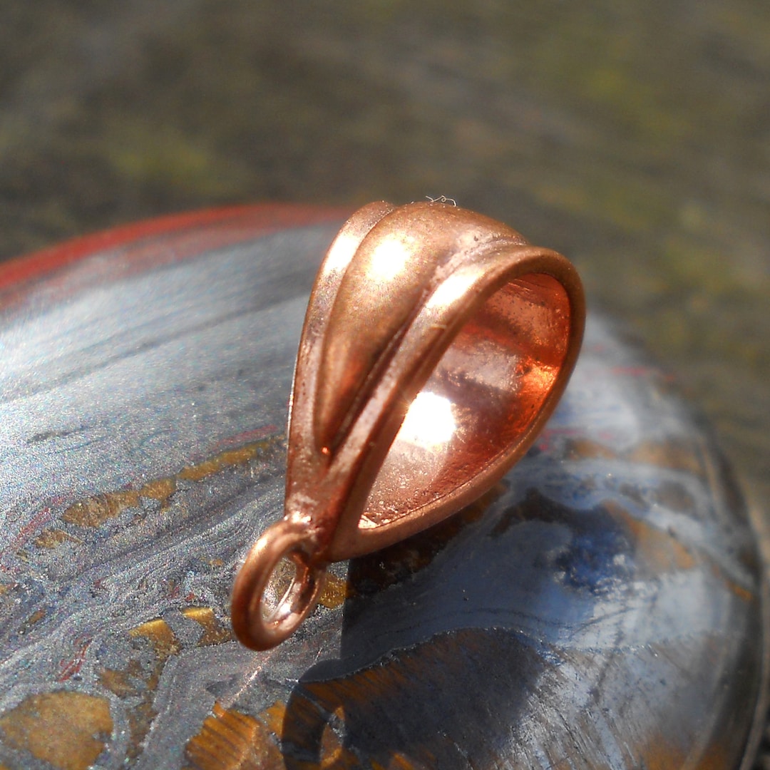 Copper Bail, BA57CU, Size: 13 Mm X 5 Mm or .51 Inches X .20 Inches. the ...