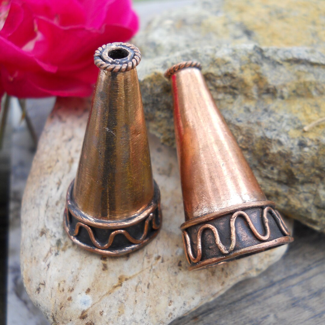 Large Solid Copper Cones, CA164CU, Size: 35 Mm X 20 Mm or 1.38 Inches X ...