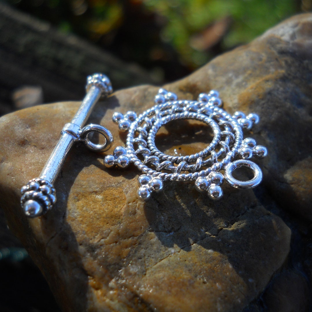 Large Toggle With Toggle Bar, Sterling Silver, Size: 28 Mm X 26 Mm or 1 ...