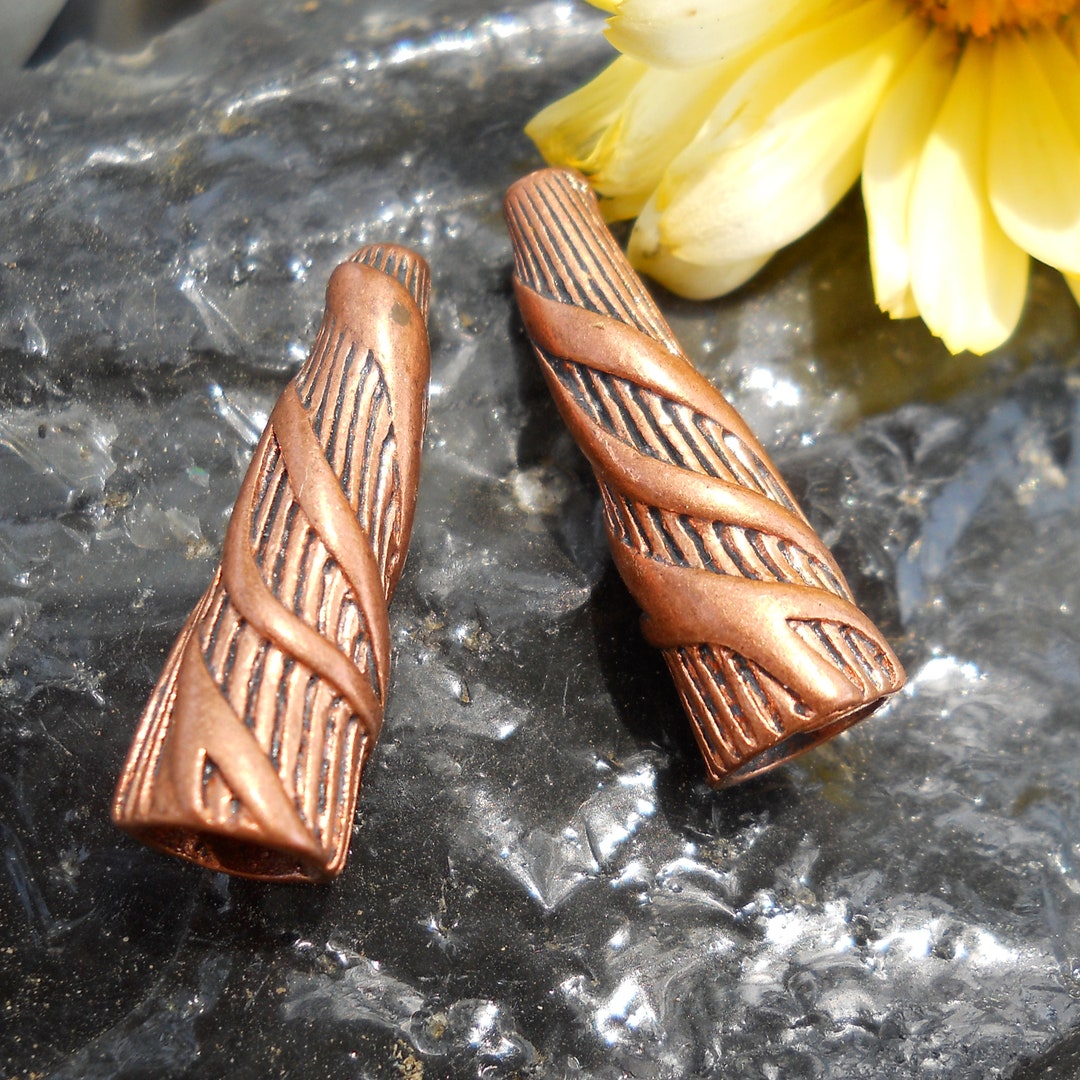 Solid Copper Design Cones: Jewelry End Caps (24 Mm X 16 Mm) - Etsy