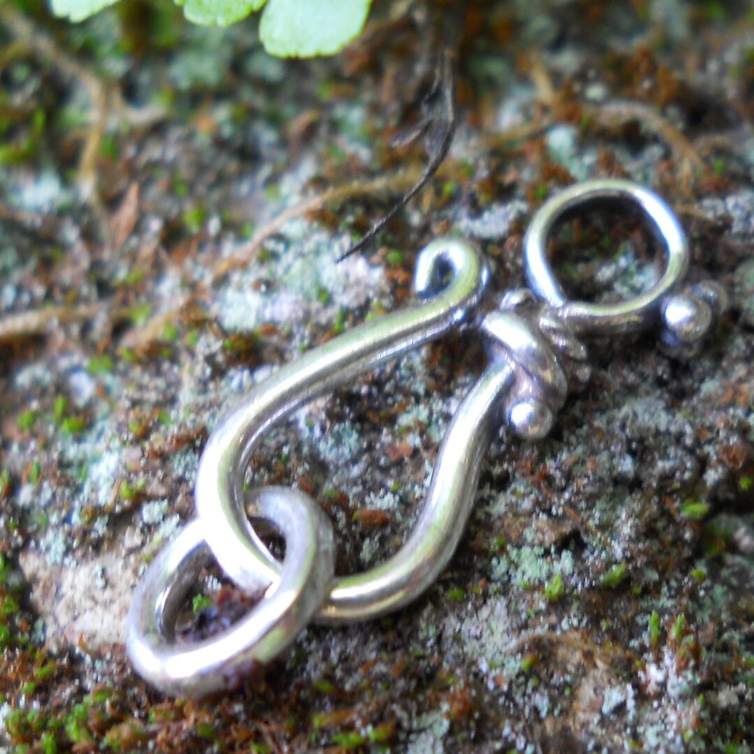Tiny Clasp, Sterling Silver Hook and Eye Clasp, CL36L is Great When a ...