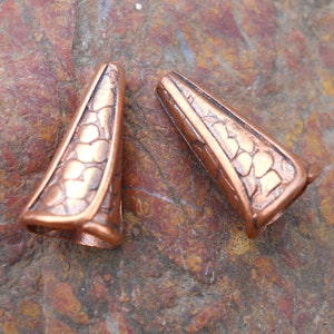 Large Solid Copper Cones With Design, CA295CU, Size: 20 Mm X 13 Mm or ...