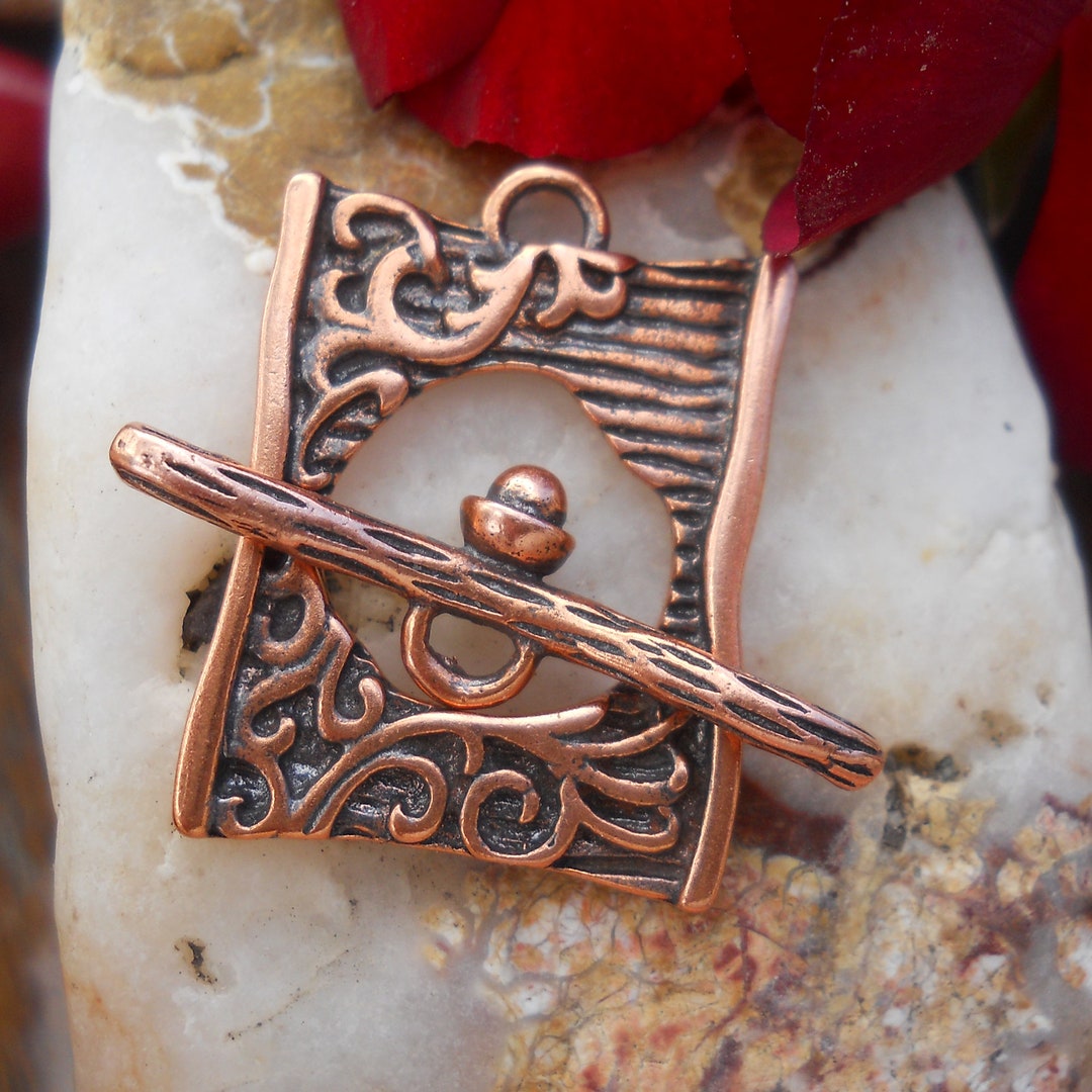 Square Solid Copper Toggle With Toggle Bar, TL330CU, Size: 24 Mm X 18 ...