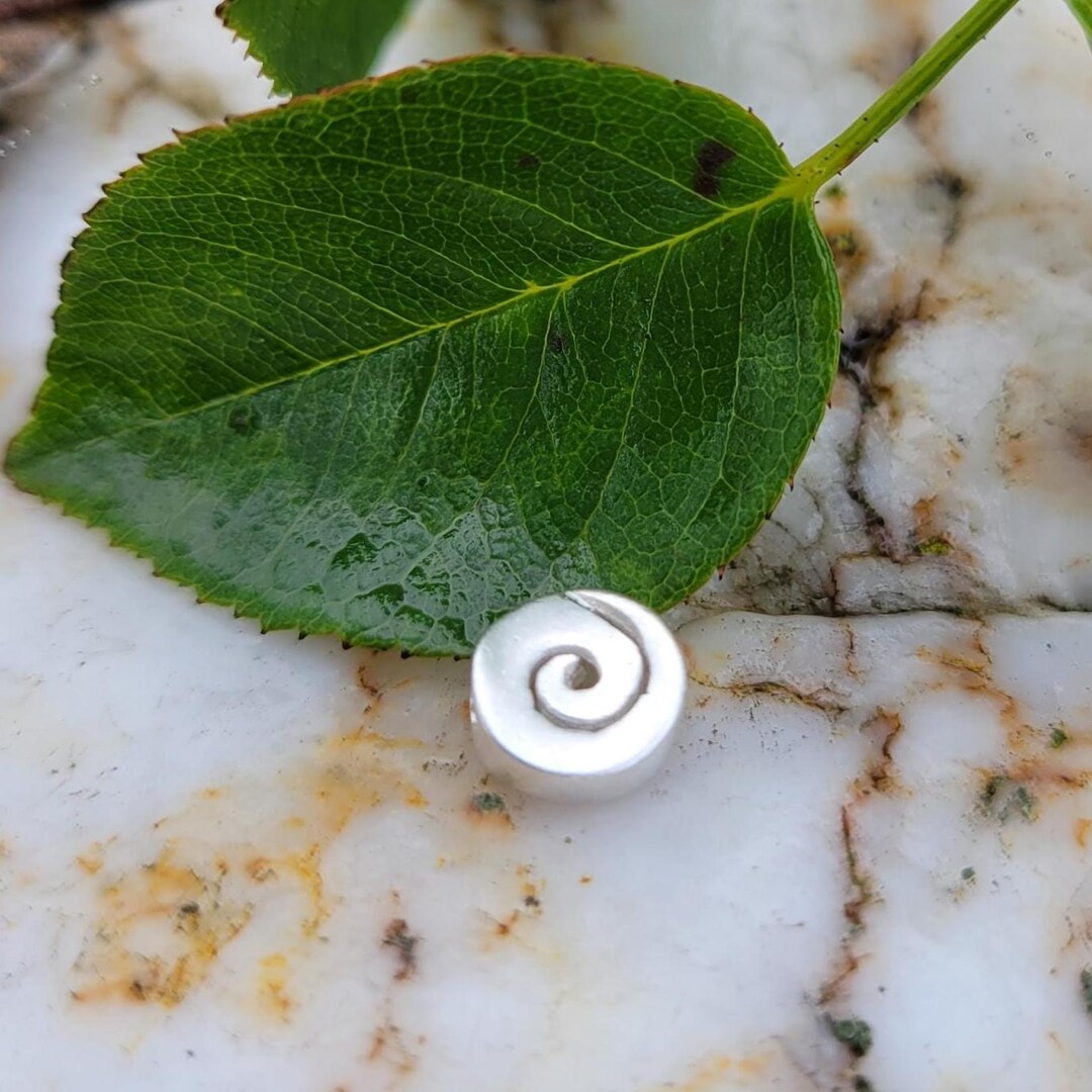 Small Spiral Bead, White Bronze With 2.5 Micron Silver Plate, BD276LWB ...