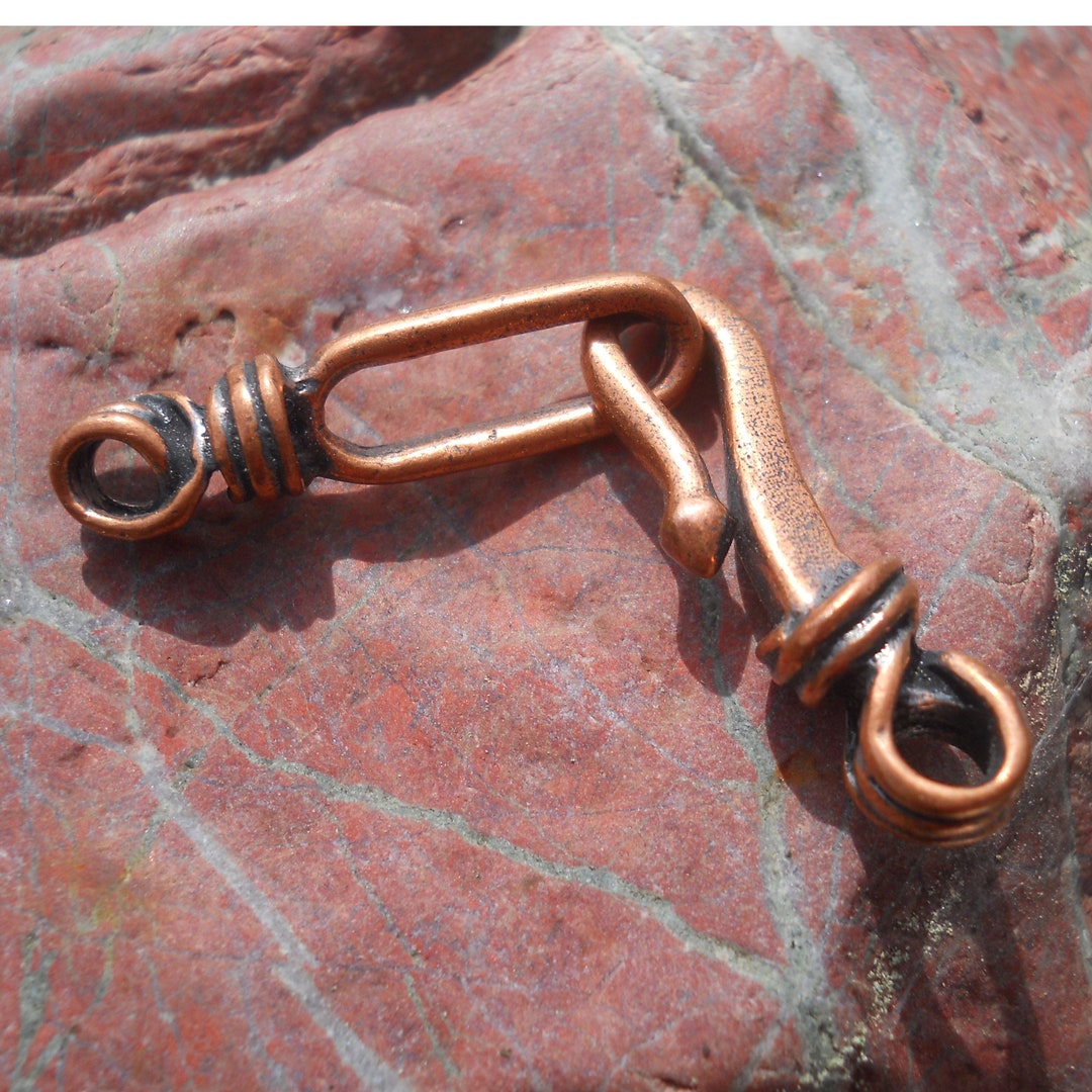 Heavy Duty Solid Copper J Hook Clasp: Jewelry Closure (50 Mm) - Etsy