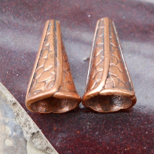 Large Solid Copper Cones With Design, CA295CU, Size: 20 Mm X 13 Mm or ...