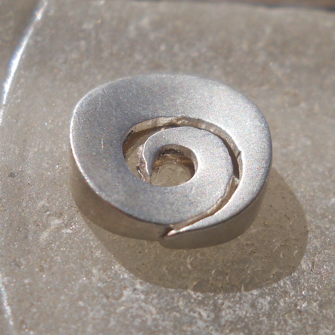 Spiral Concave Bead, Sterling Silver, 10 Mm - Etsy