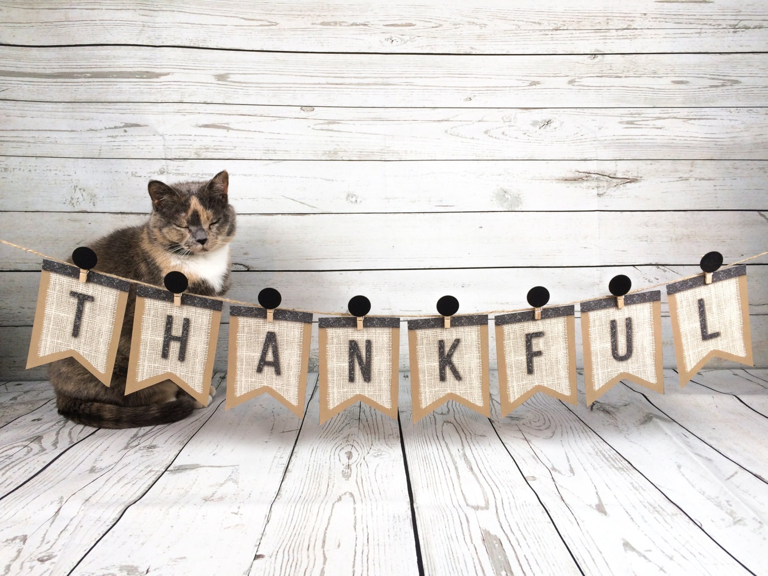 Printable Thanksgiving "thankful" Banner - Printable Banner Flag ...