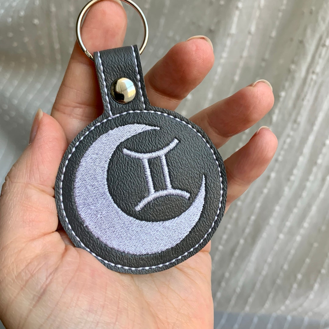 Keychain, Key Fob, Zodiac Symbol, Astrology, Gemini - Etsy
