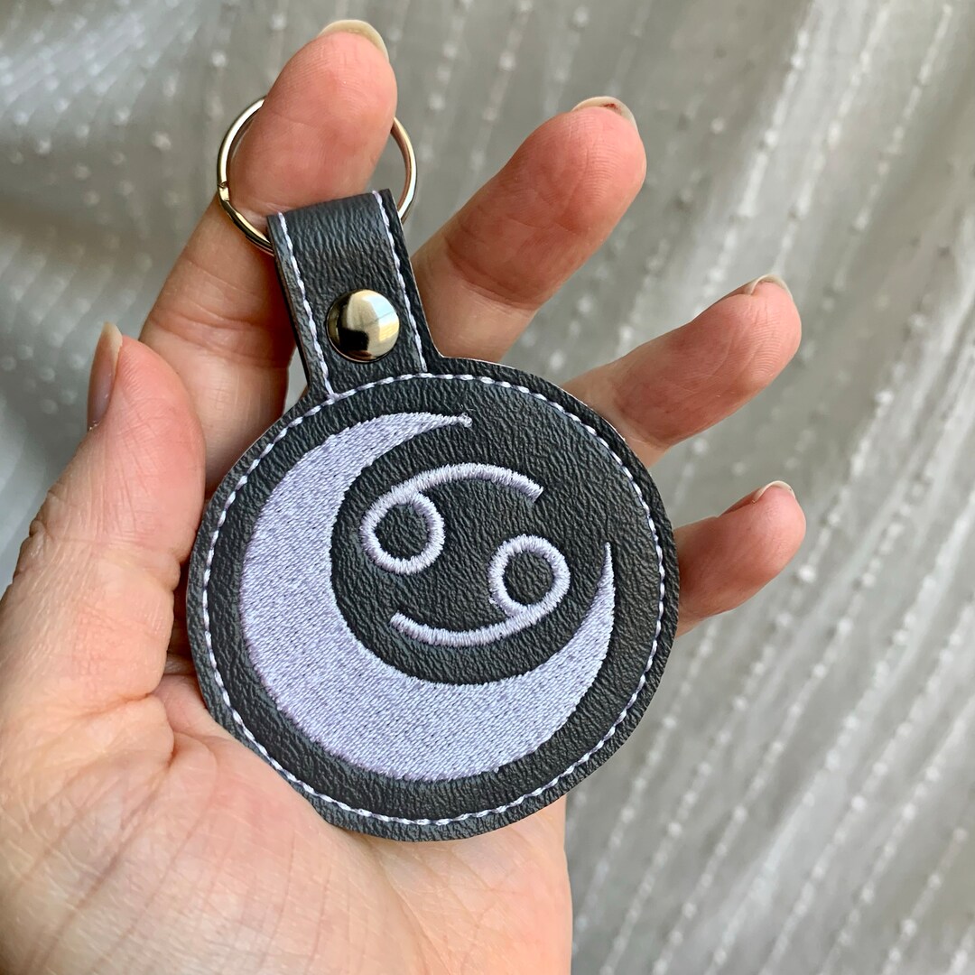 Keychain, Key Fob, Zodiac Symbol, Astrology, Cancer - Etsy