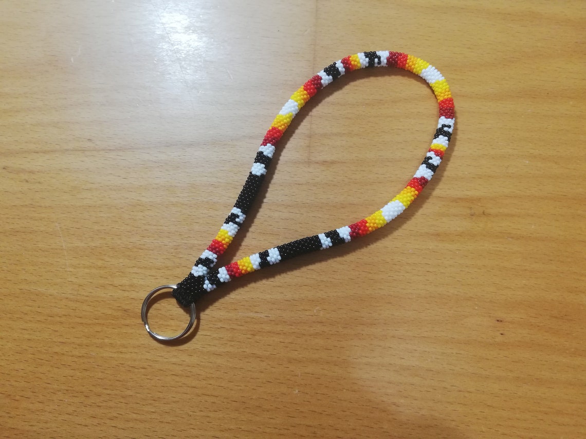 Native American Style Beaded Keychain Wristlet Purse Charms | Etsy