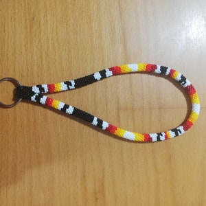 Native American Style Beaded Keychain Wristlet Purse Charms | Etsy