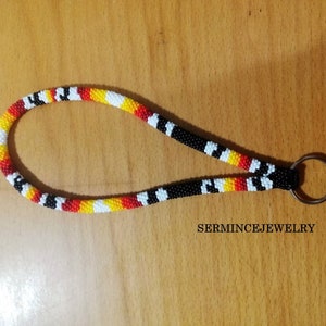 Native American Style Beaded Keychain Wristlet Purse Charms | Etsy