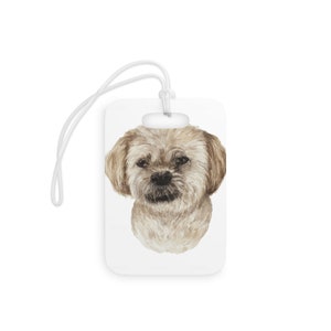 Shih Tzu Luggage Tag - Etsy